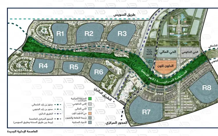 أبرز الفروق بين R7 و R8 بالعاصمة الإدارية الجديدة